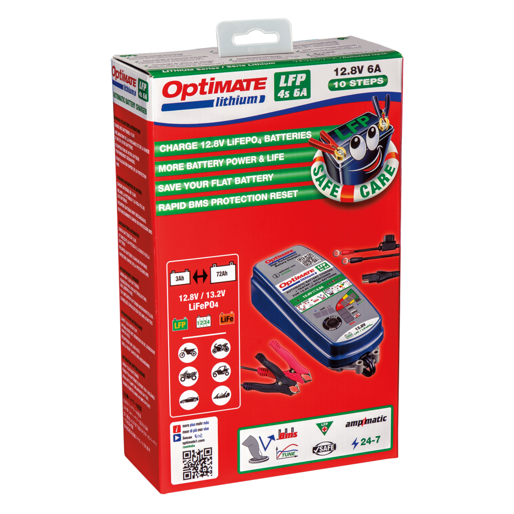 Optimate TM-391 6amp Lithium Battery Charger | EarthX