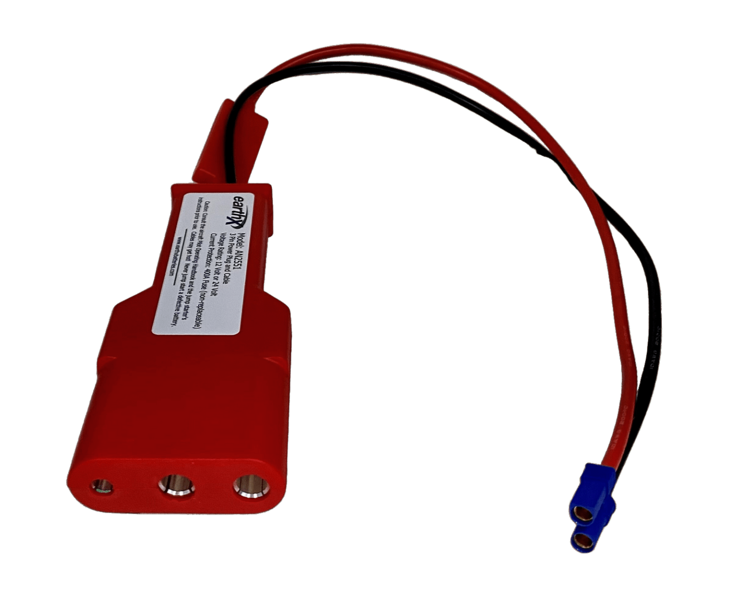 3-Pin Aircraft External Power Plug Connect Cable | EarthX